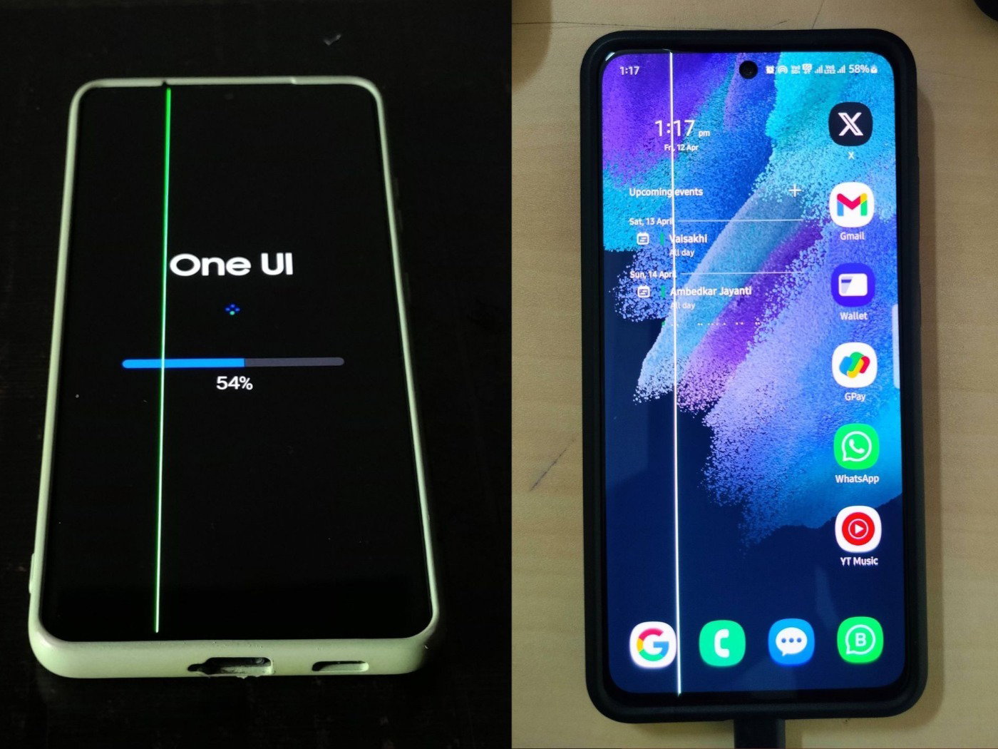 Apareceu aí? Telefones Samsung estão com uma linha verde após ...