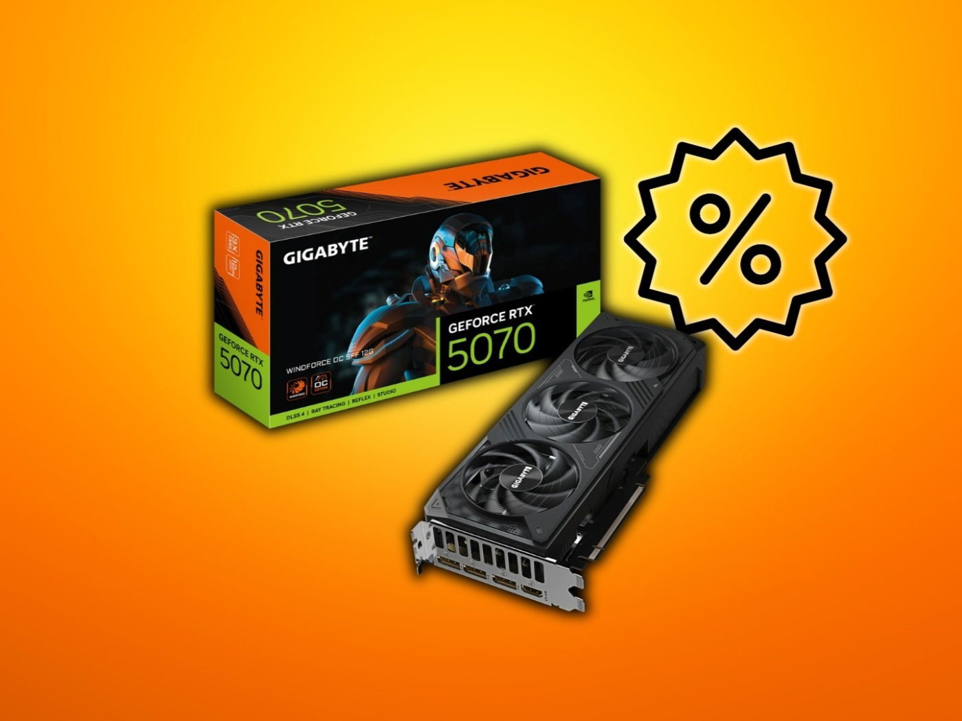 GPU Gigabyte RTX 5070 WINDFORCE OC com R$ 1.600 OFF na KaBuM! - TechShake