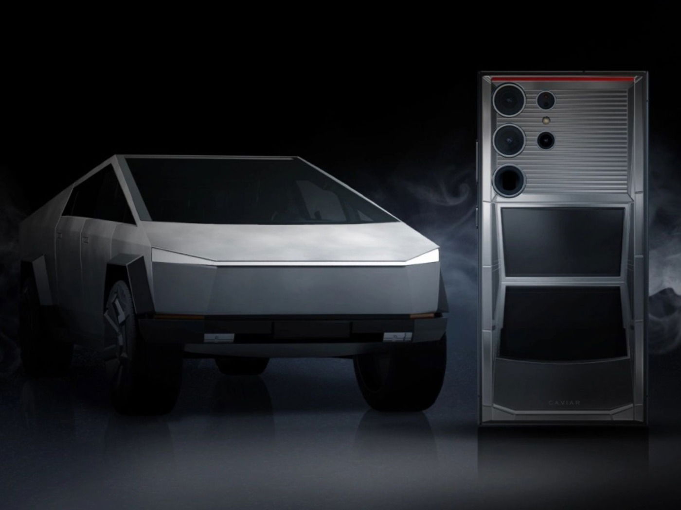 Mini Cybertruck? Marca customiza S24 com design de Cybertruck da Tesla ...