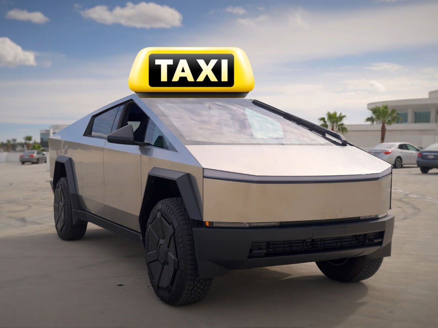 Primeiro táxi Cybertruck é visto nas ruas de Dubai (e à caráter ...