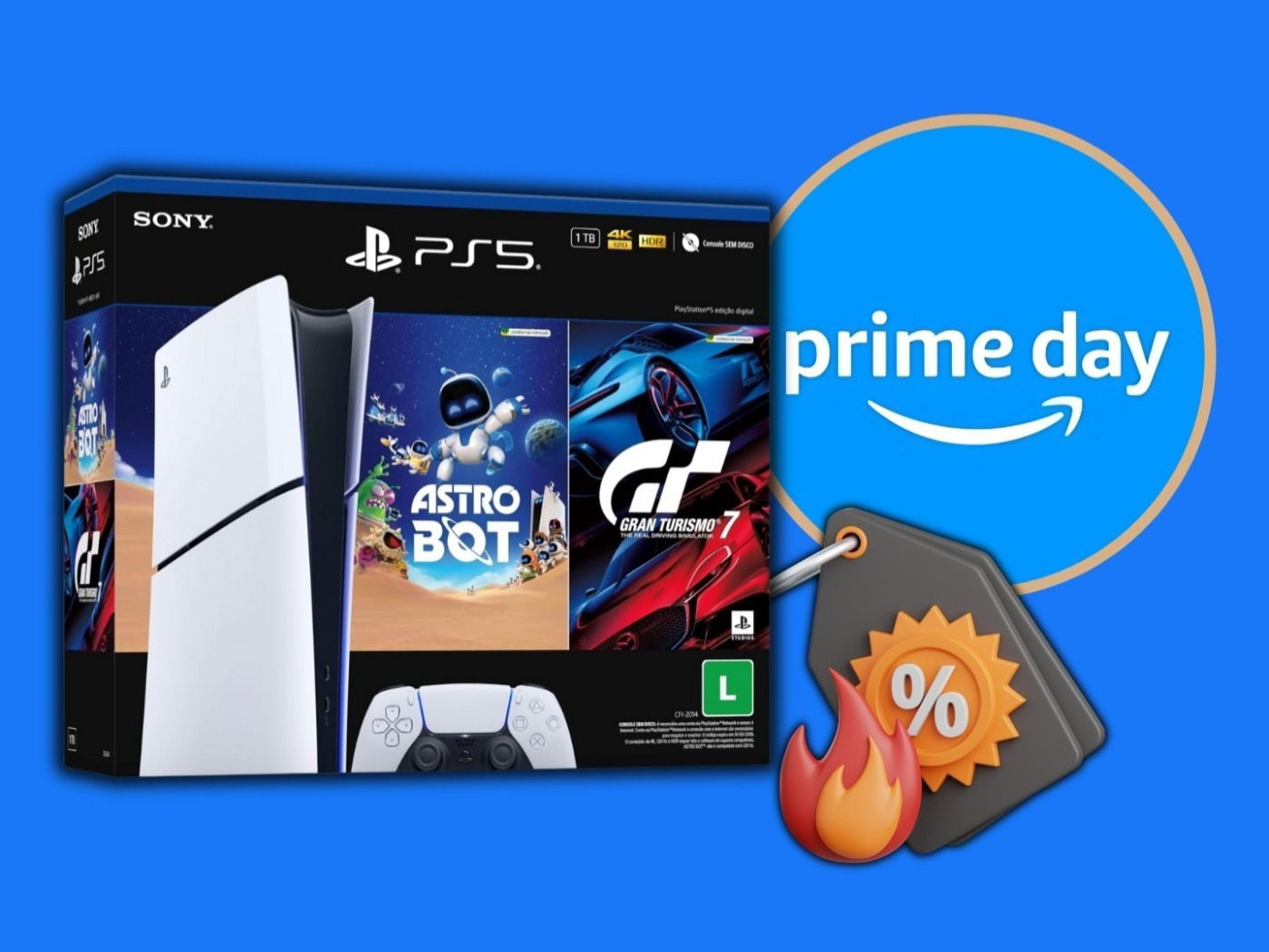 R$ 500 OFF! Novo bundle do PS5 Slim com 12% de desconto no Prime Day - TechShake