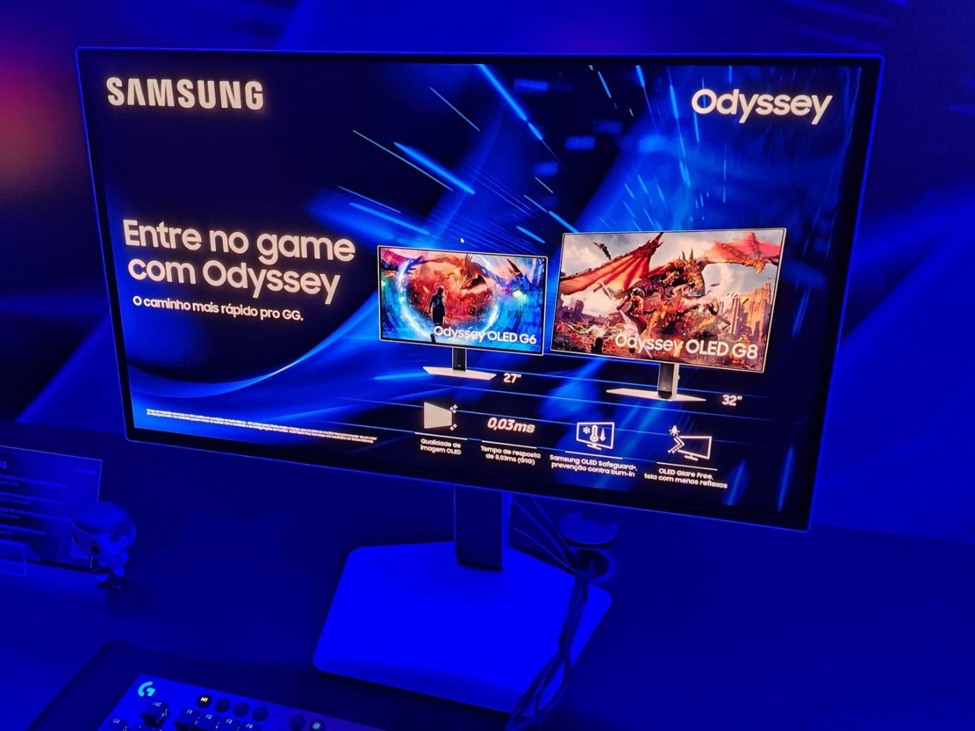 Samsung lança monitores Odyssey OLED G6 e G8 no Brasil - TechShake