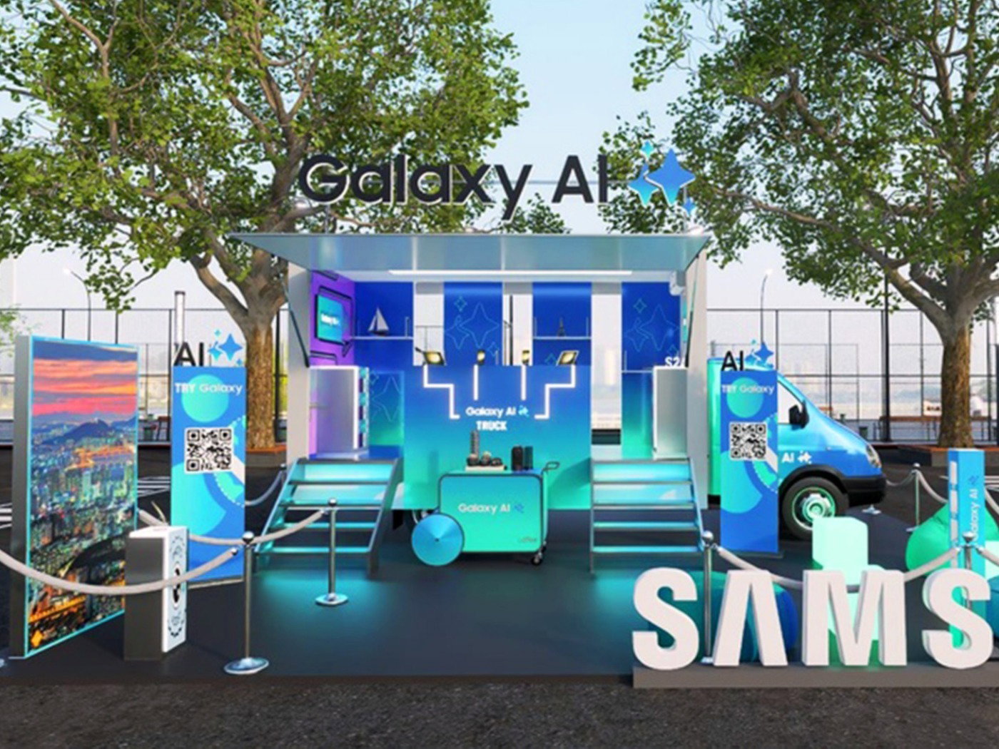 Caravana tecnológica: Galaxy AI Truck leva inovações da Samsung às ...